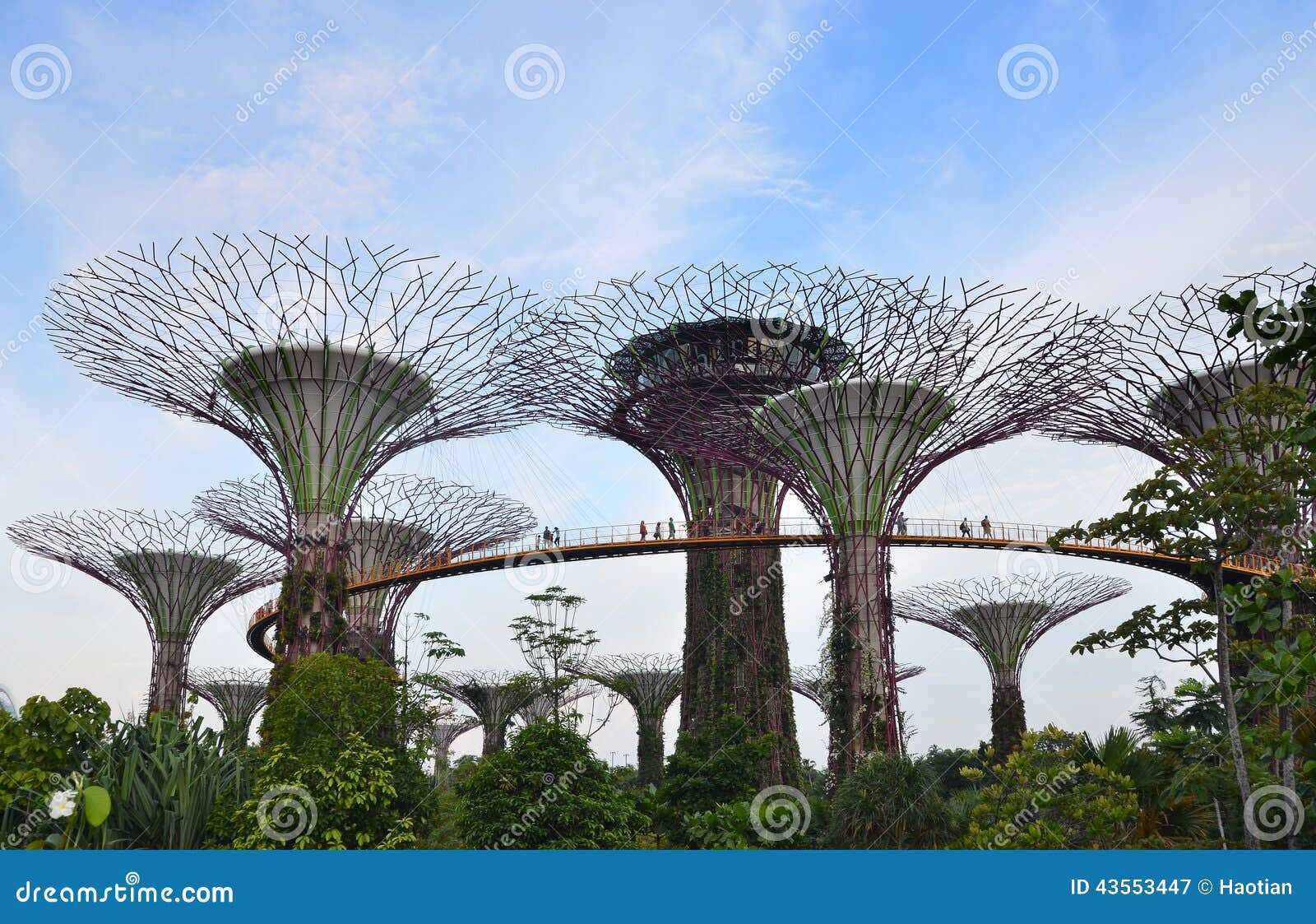 Super Trees, Singapore editorial photography. Image of flowers - 43553447