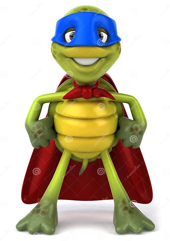 Super turtle stock illustration. Illustration of colourful - 12261379