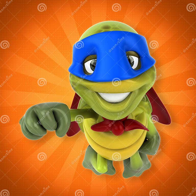 Super turtle stock illustration. Illustration of creature - 67078732