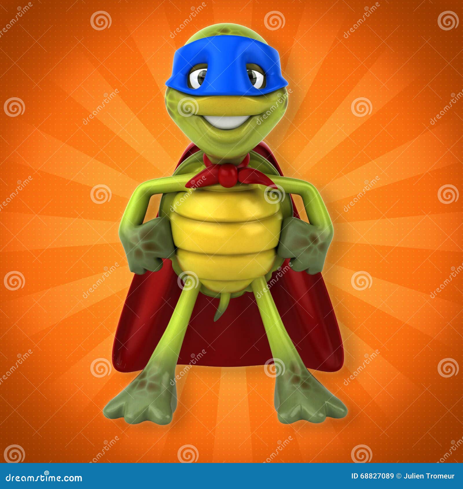 Super turtle stock illustration. Illustration of happy - 68827089