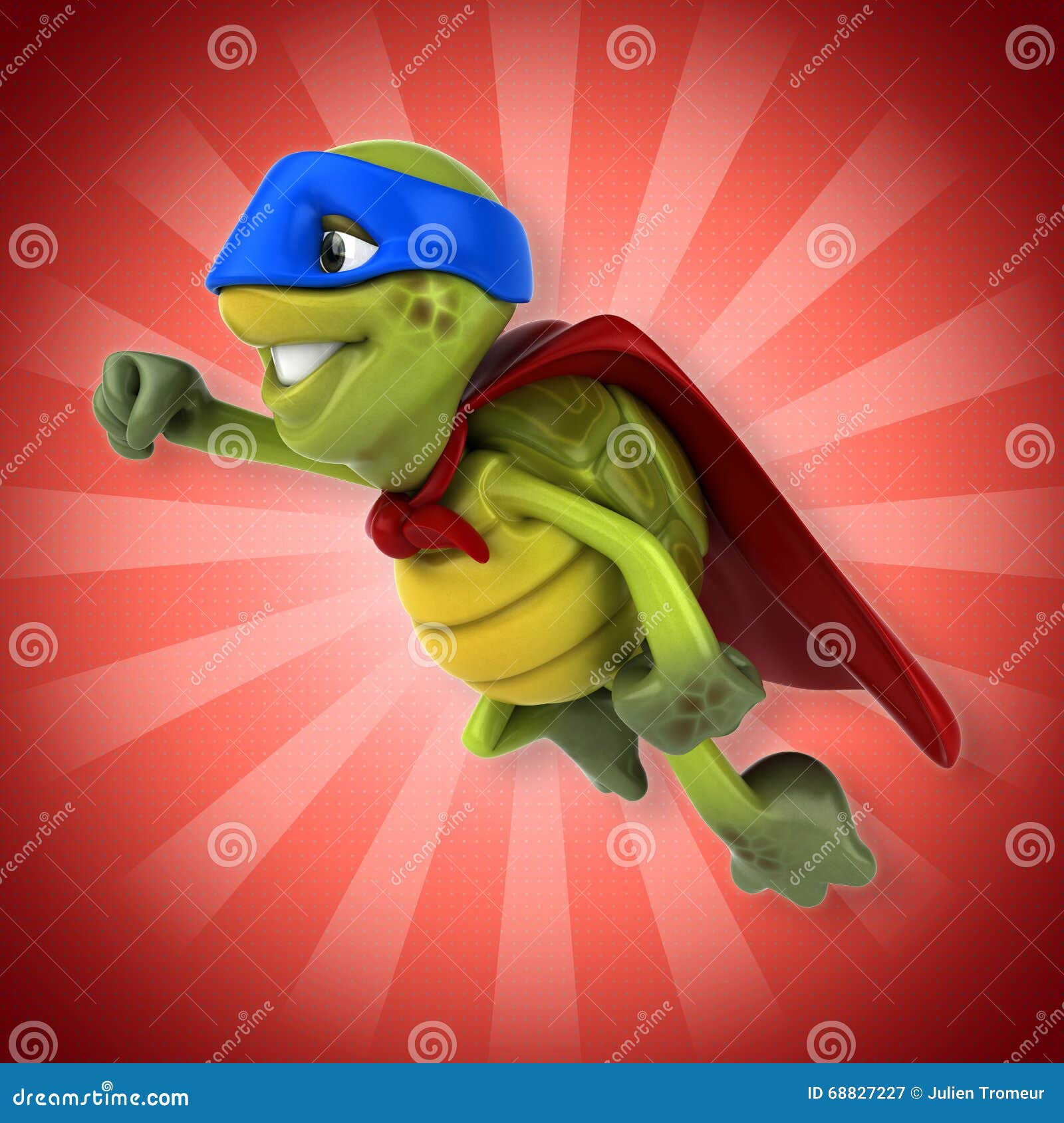 Super turtle stock illustration. Illustration of smiling - 68827227