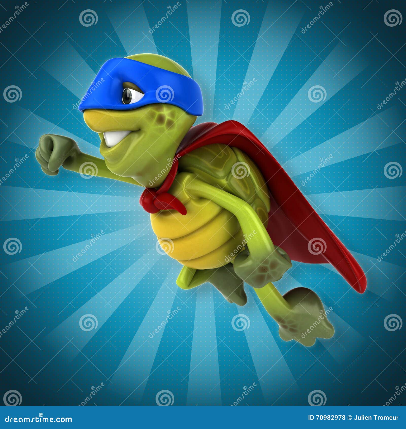 Super turtle stock illustration. Illustration of smiling - 70982978