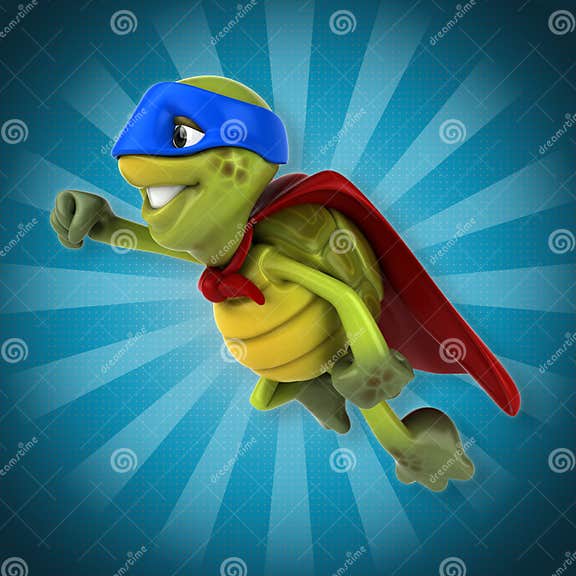 Super turtle stock illustration. Illustration of smiling - 70982978