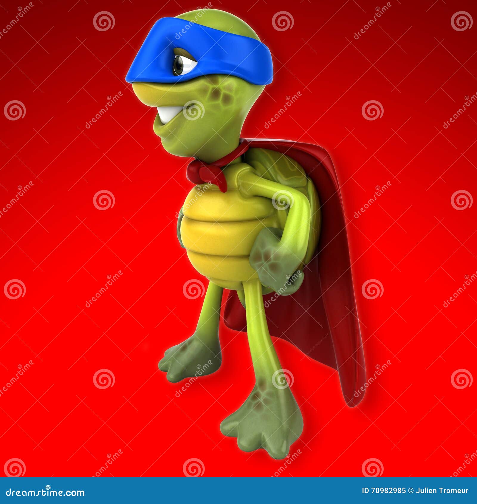 Super turtle stock illustration. Illustration of cartoon - 70982985