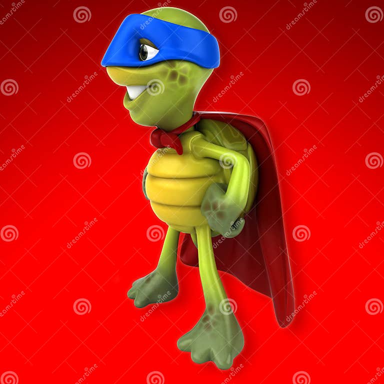 Super turtle stock illustration. Illustration of cartoon - 70982985