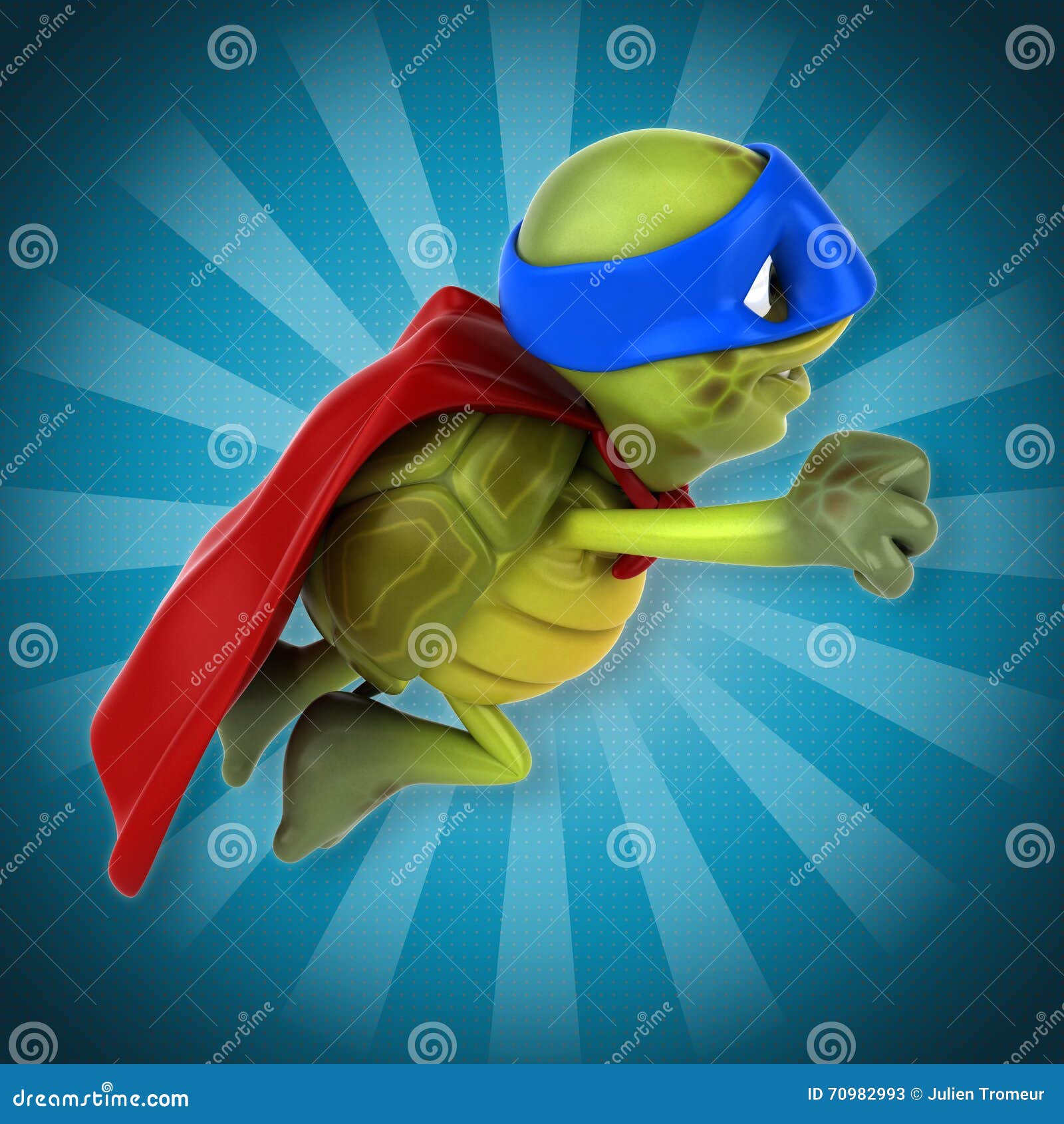 Super turtle stock illustration. Illustration of cartoon - 70982993