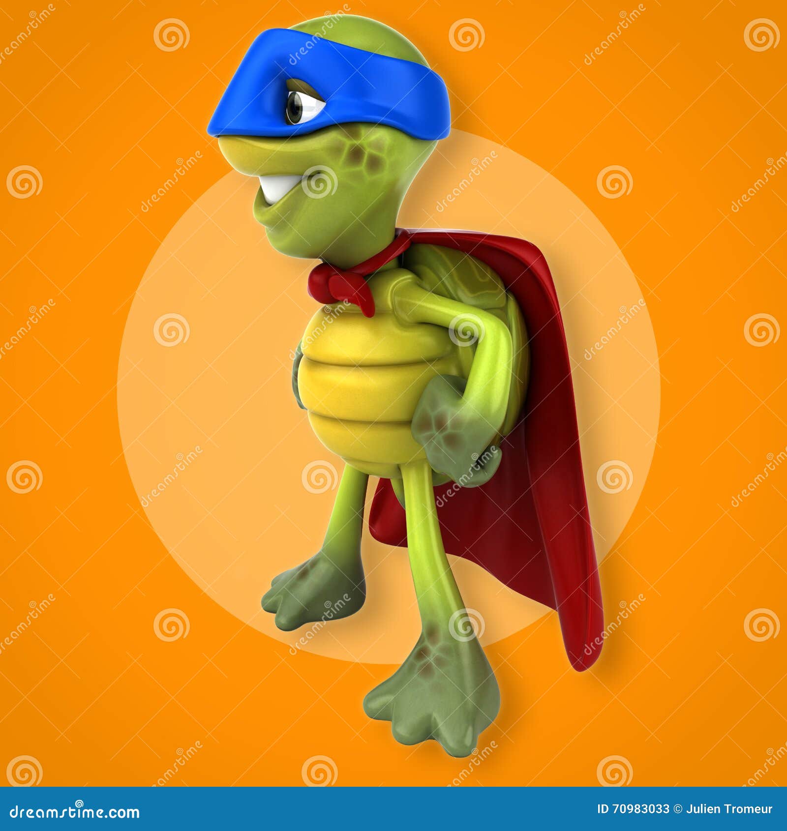Super turtle stock illustration. Illustration of cartoon - 70983033