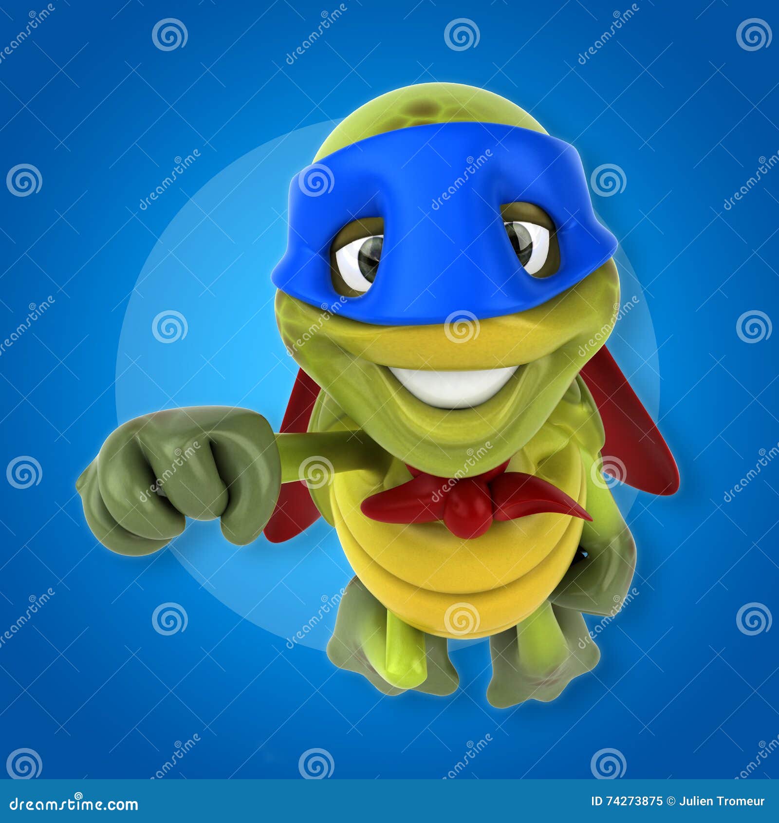 Super turtle stock illustration. Illustration of green - 74273875