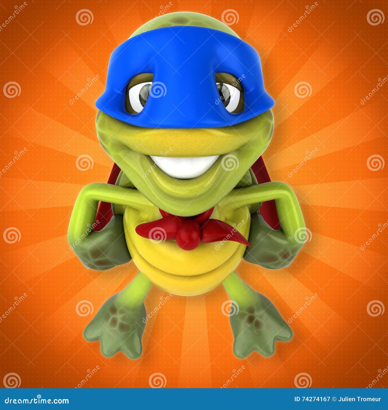 Super turtle stock illustration. Illustration of turtle - 74274167
