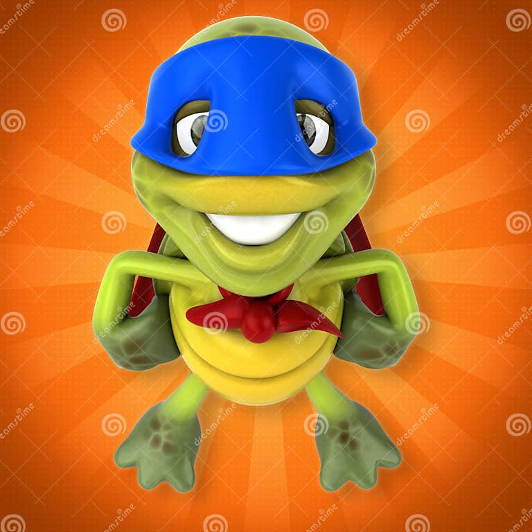 Super turtle stock illustration. Illustration of turtle - 74274167