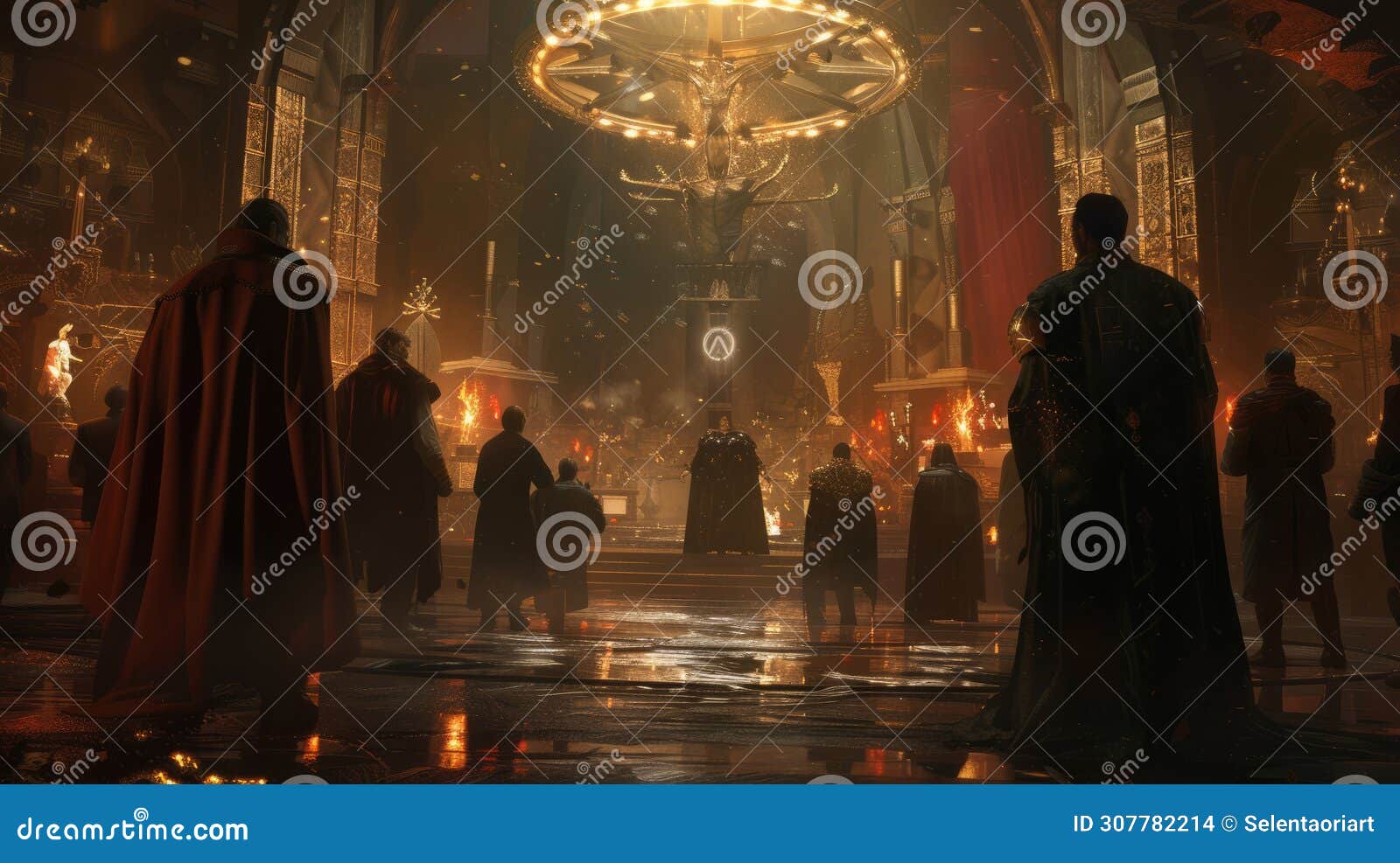 Super Villain Conclave stock illustration. Illustration of animation ...