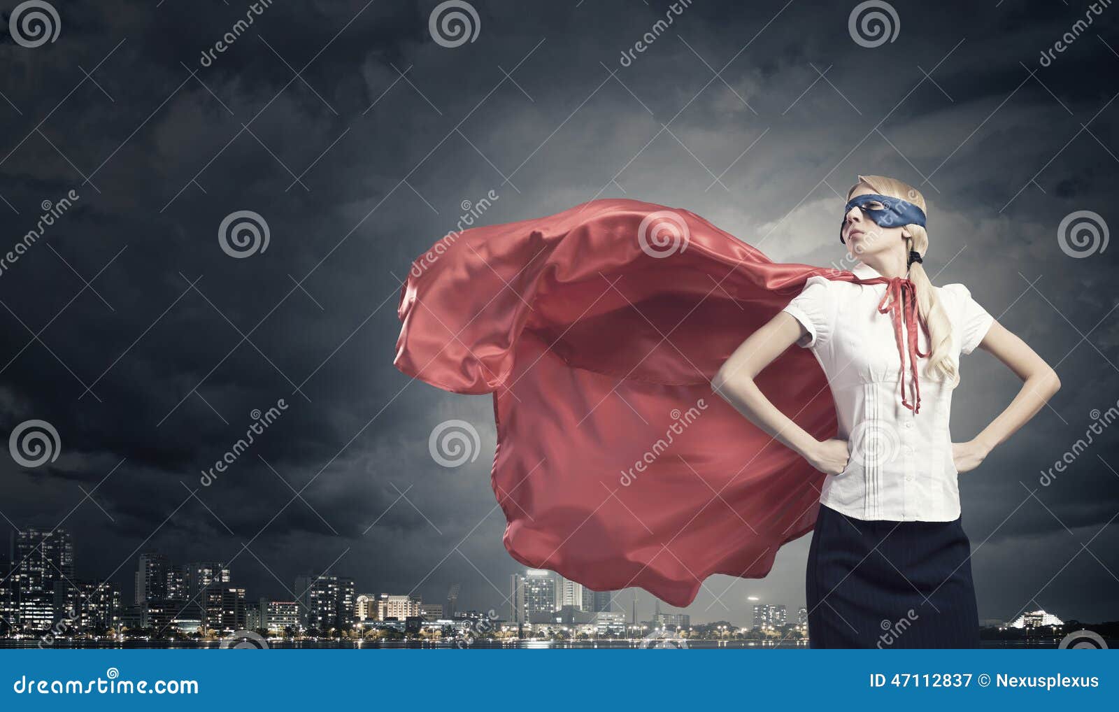 Super woman stock image. Image of posing, office, creative - 47112837