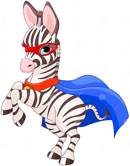 Super Zebra stock vector. Illustration of incredible - 52600925