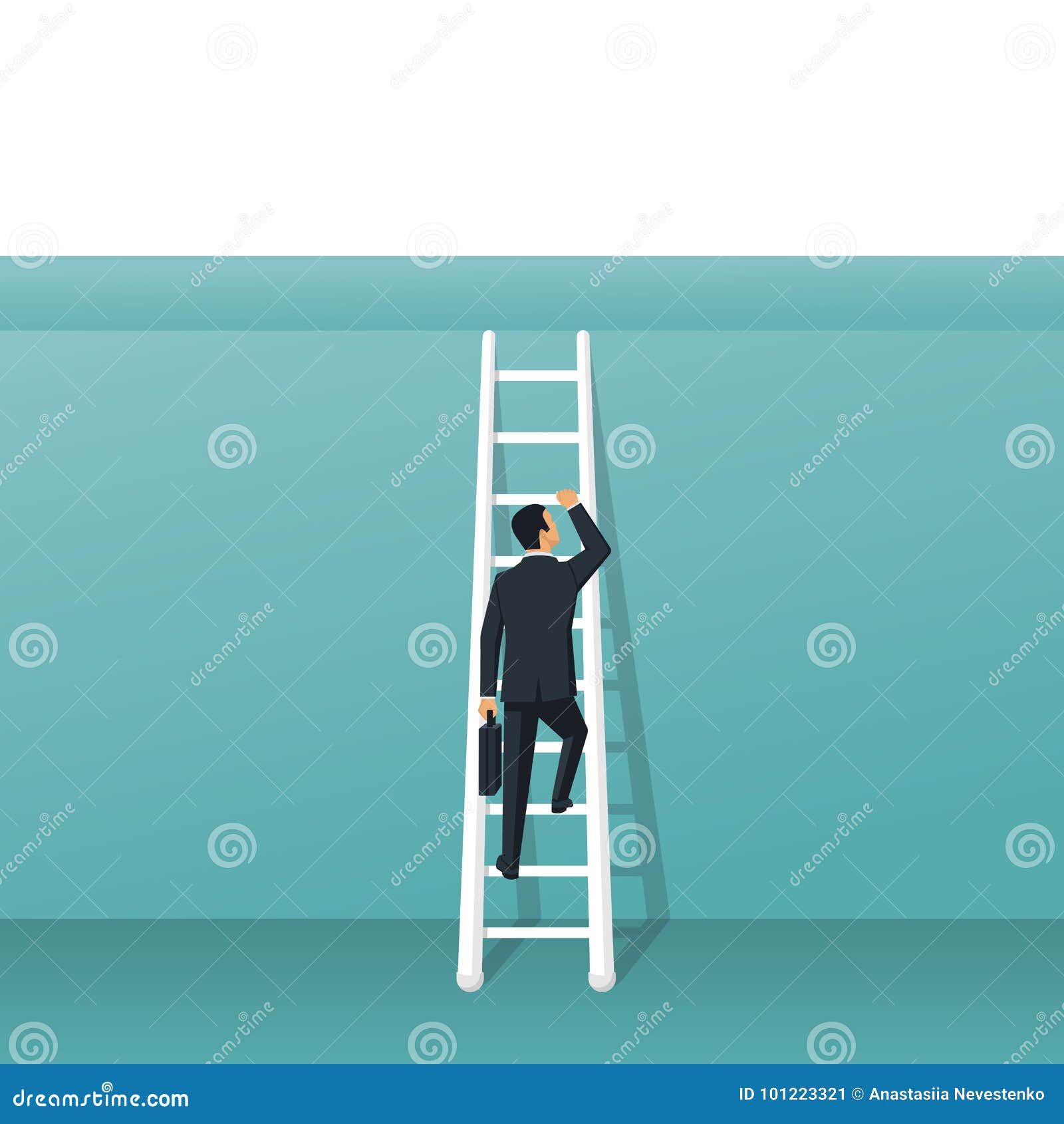 Superando O Vetor Do Conceito Ilustração do Vetor - Ilustração de povos ...