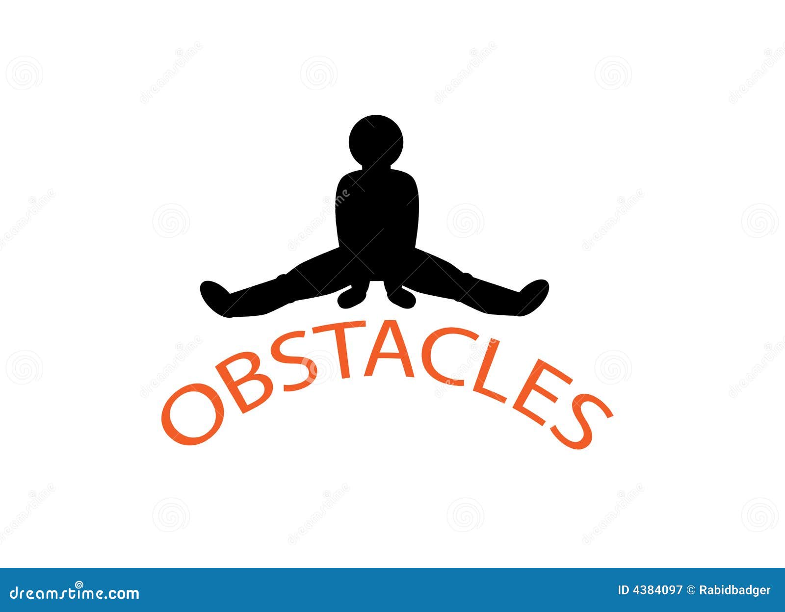 Superar obstáculos ilustración del vector. Ilustración de problema ...
