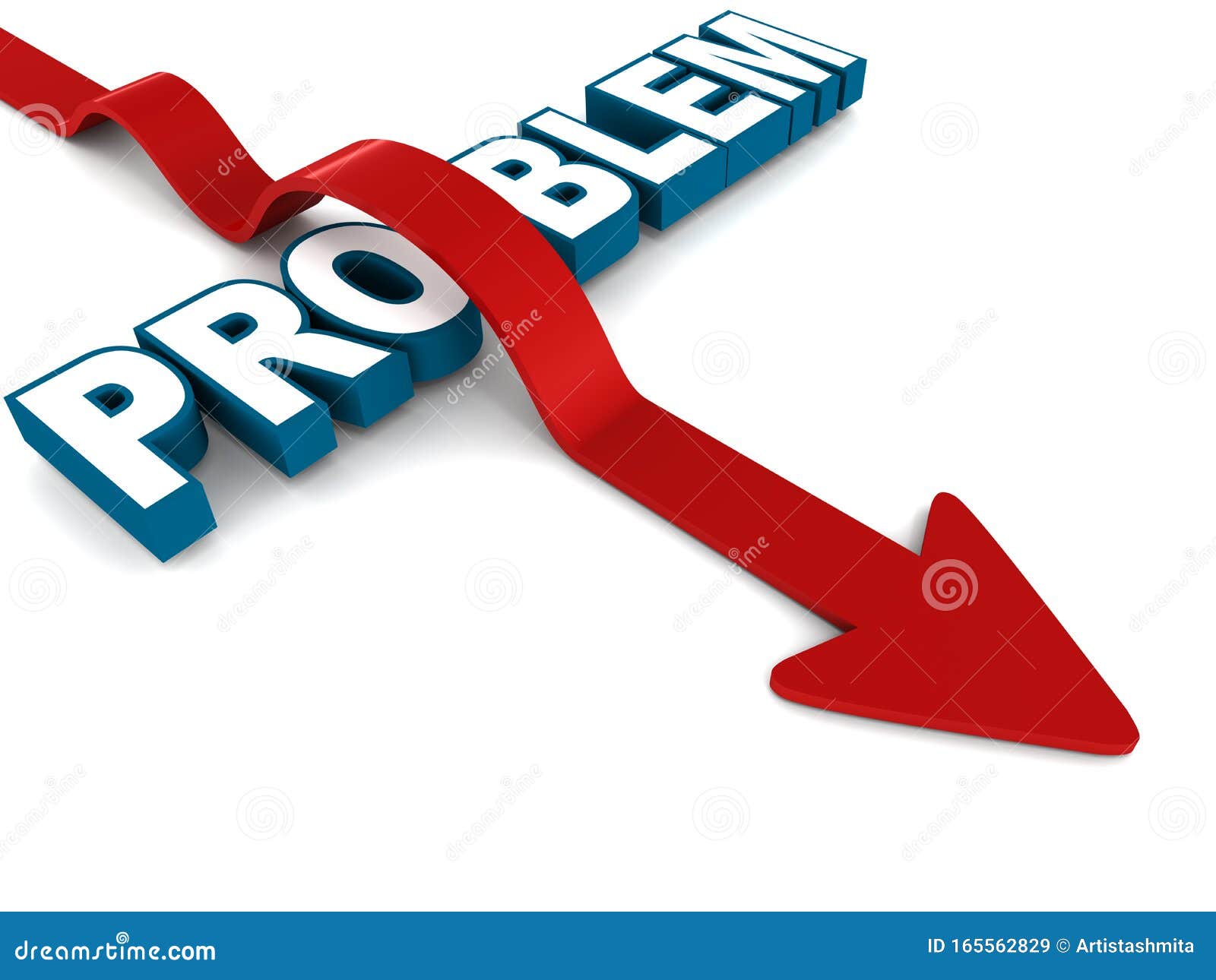 Superar Un Concepto De Problema 3d Stock de ilustración - Ilustración ...