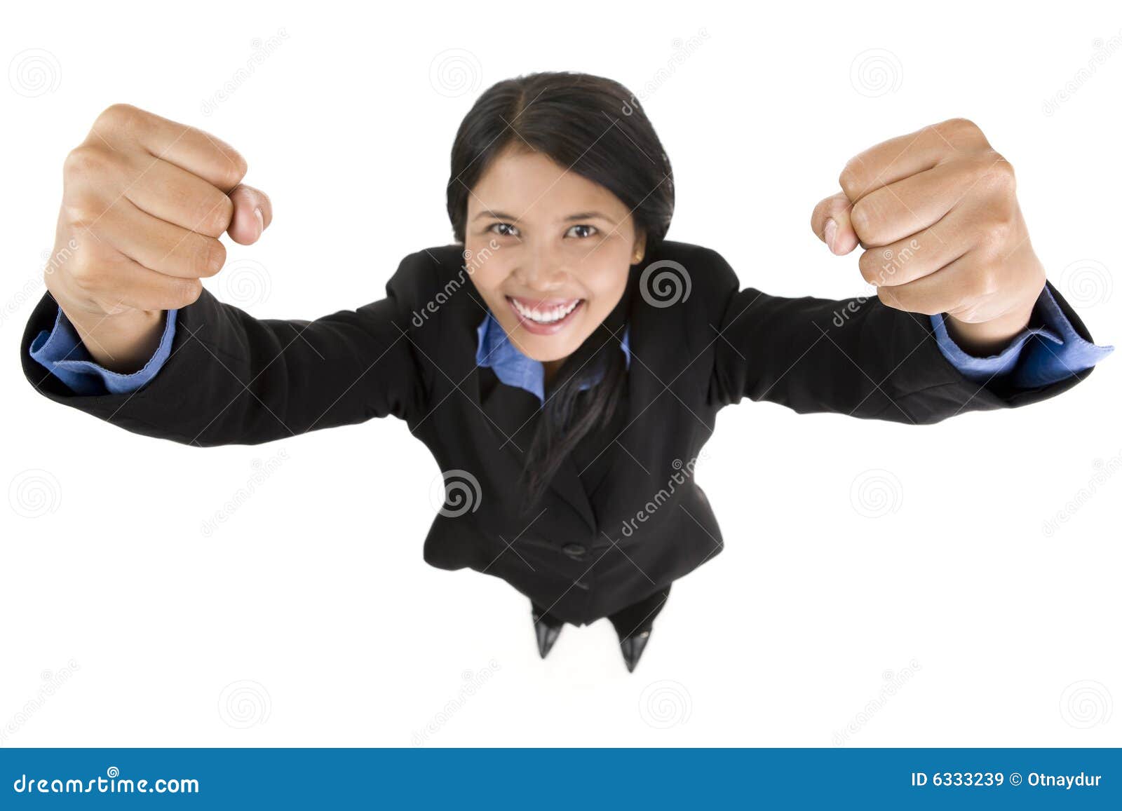 Superb stock image. Image of fist, woman, happy, satisfied - 6333239