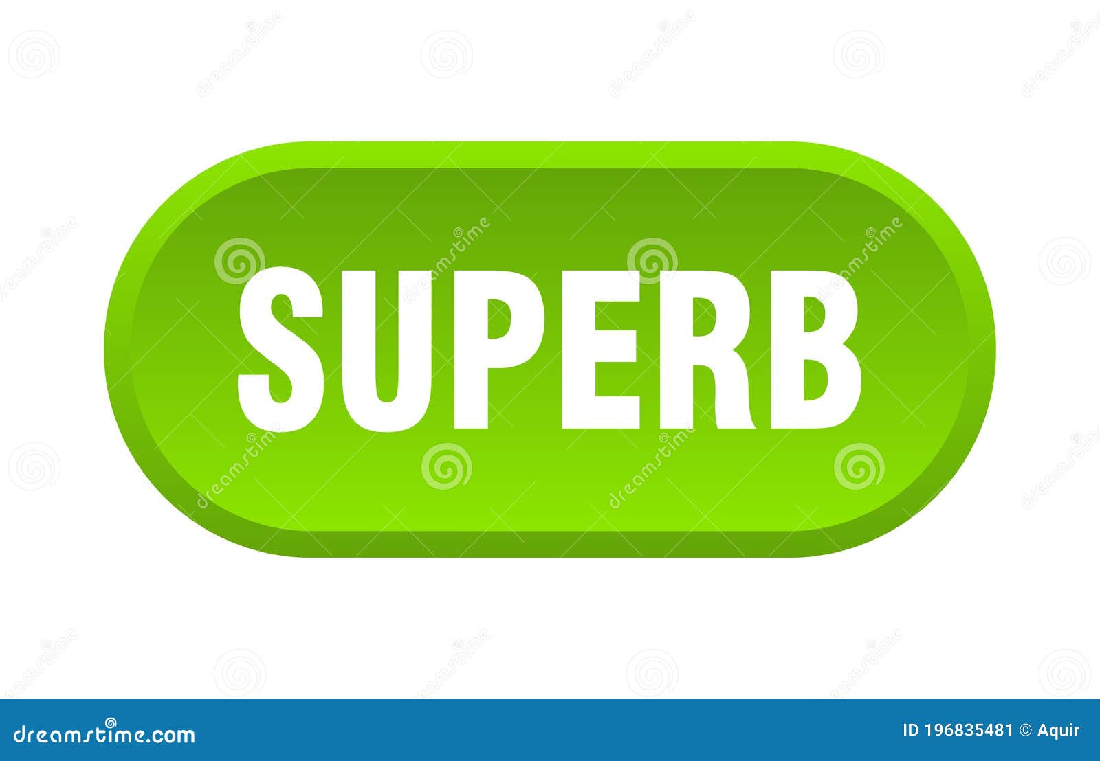 Superb button stock vector. Illustration of superb, super - 196835481