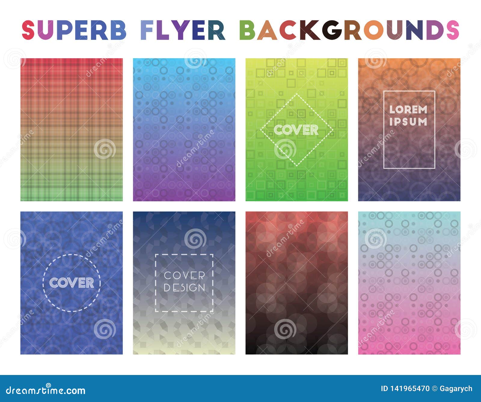 Superb Flyer Backgrounds. stock vector. Illustration of business ...