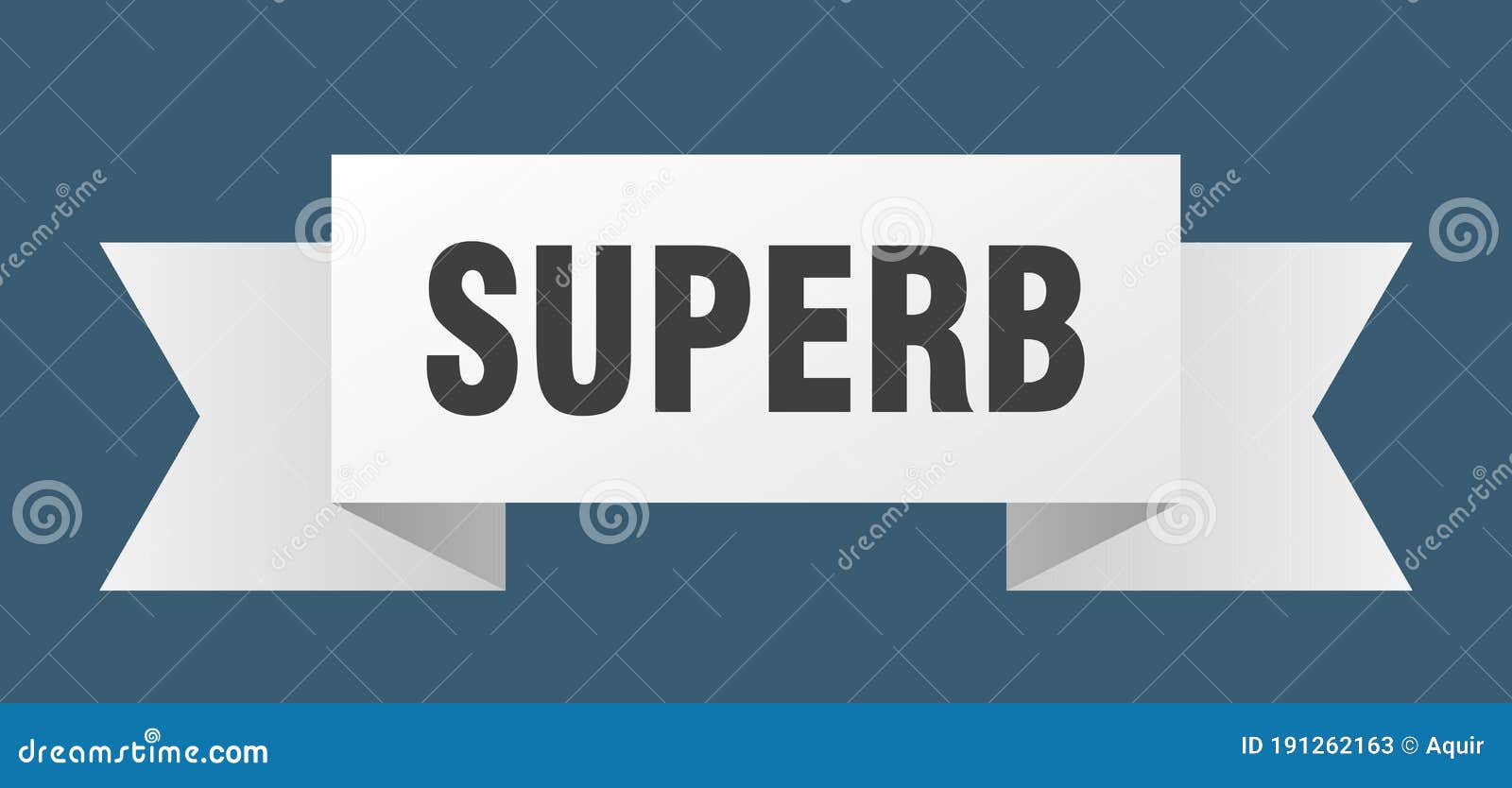 Superb ribbon. stock vector. Illustration of seal, superb - 191262163