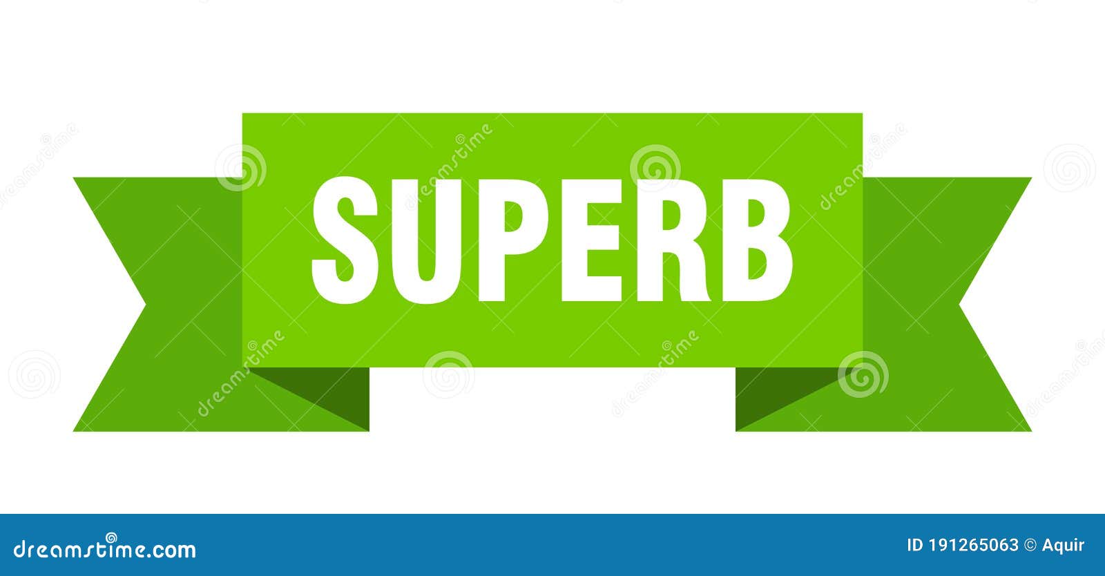 Superb ribbon. stock vector. Illustration of price, flat - 191265063