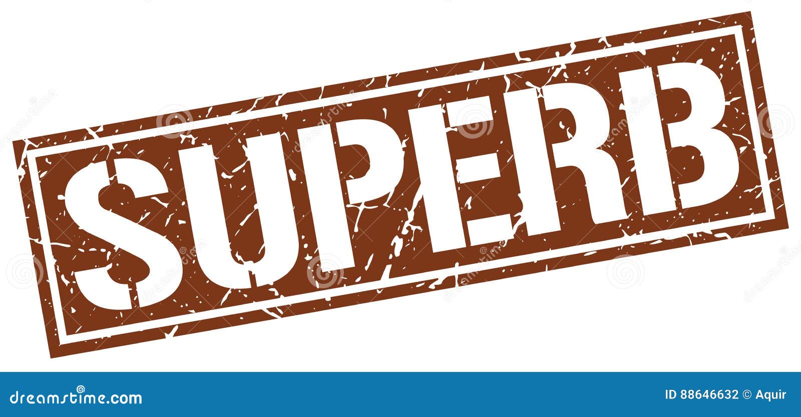 Superb square grunge stamp stock vector. Illustration of brown - 88646632