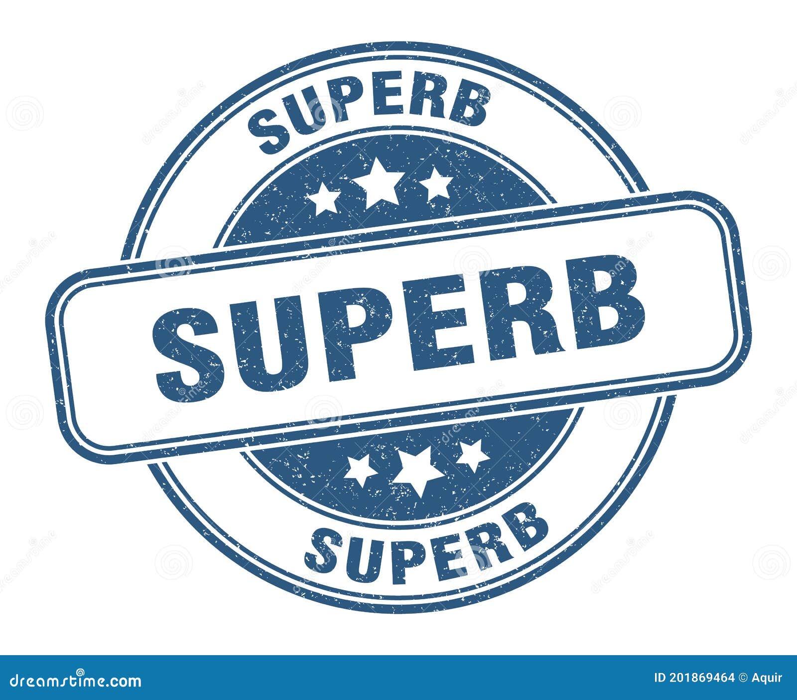 Superb Stamp. Superb Round Grunge Sign Stock Vector - Illustration of ...