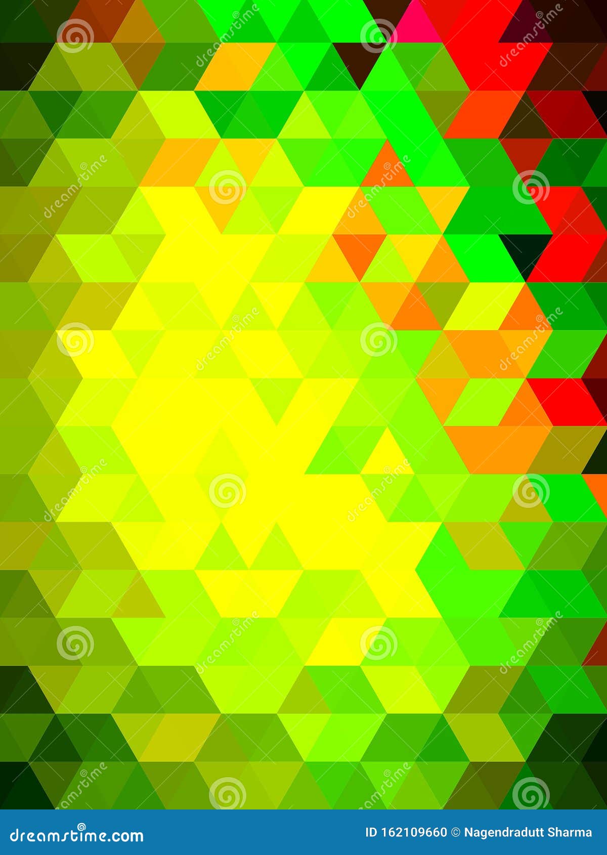 A Superb Striking Illustration of Colorful Digital Pattern of Varied ...