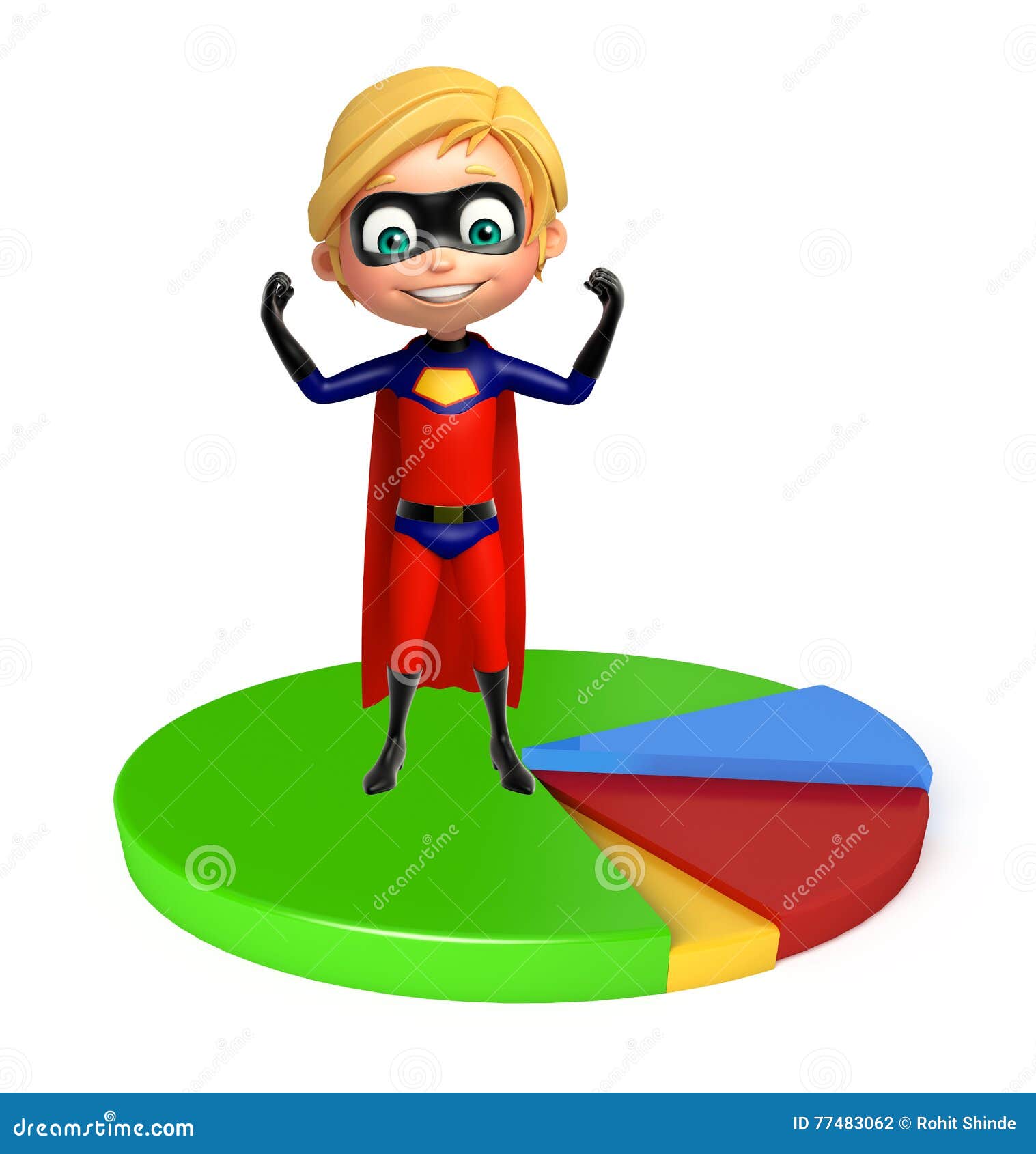 Superboy with Circle sign stock illustration. Illustration of costume ...
