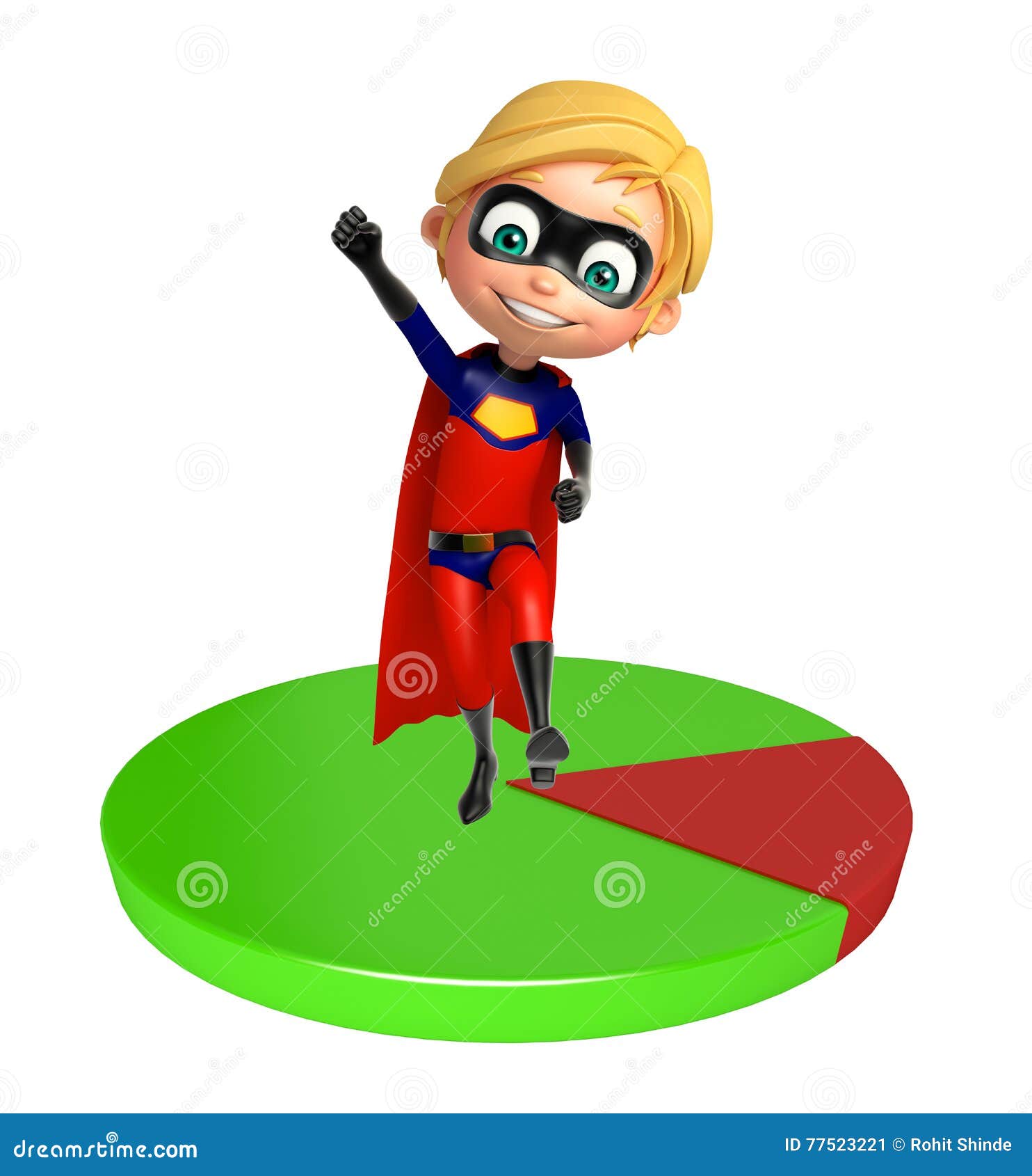 Superboy with Circle sign stock illustration. Illustration of comic ...