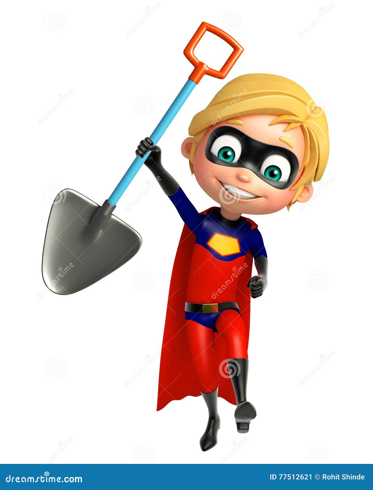 Man Digging With Shovel Cartoon Vector | CartoonDealer.com #2003095