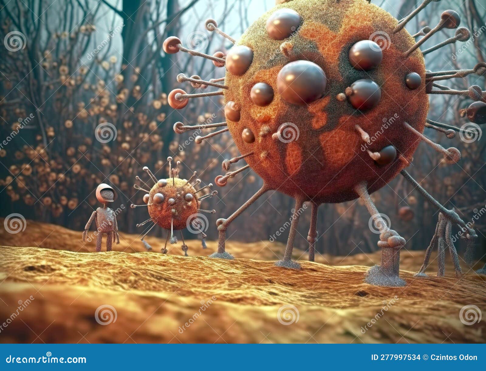 Superbug Strain Bacterial Concept of MRSA. Stock Illustration ...