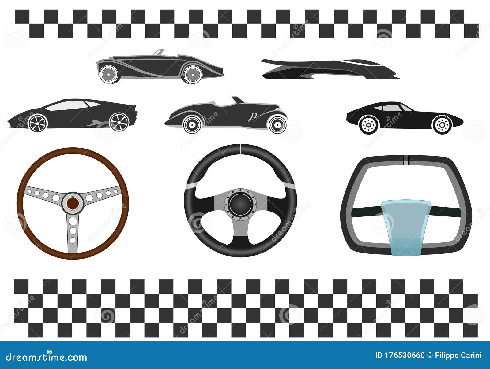 Supercar Evolution, in the Two Centuries Stock Illustration ...