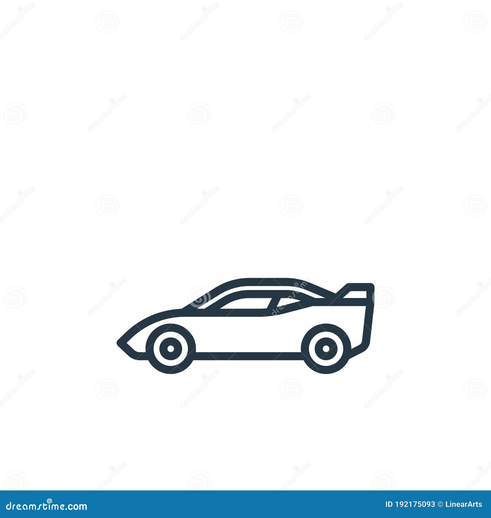 Supercar Icon Vector from Vehicles Concept. Thin Line Illustration of ...
