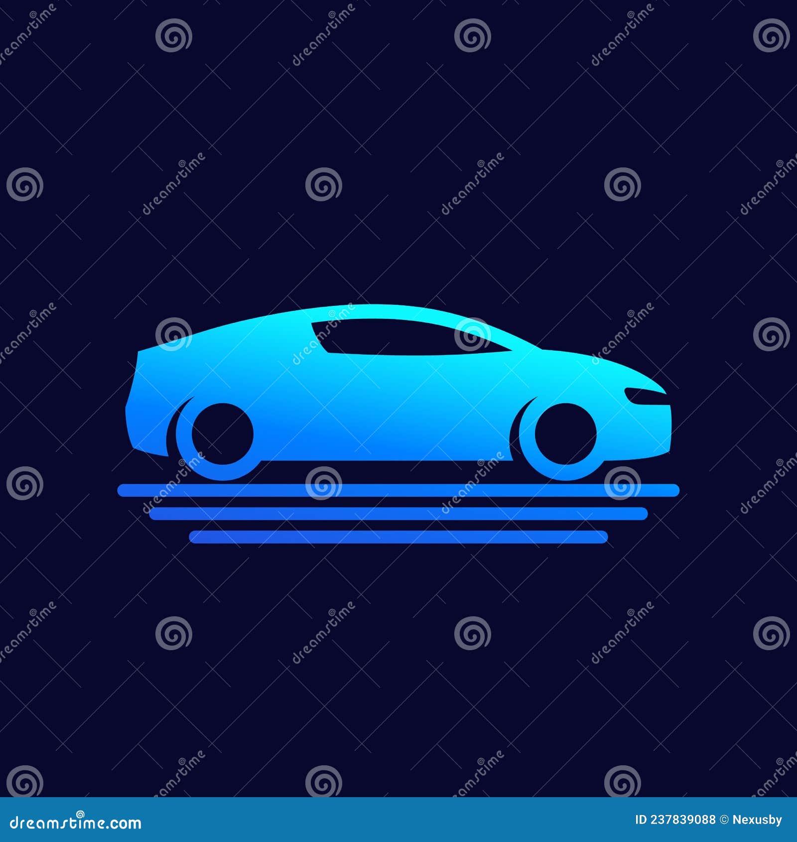 Supercar, Sportcar Icon for Web Stock Vector - Illustration of speed ...