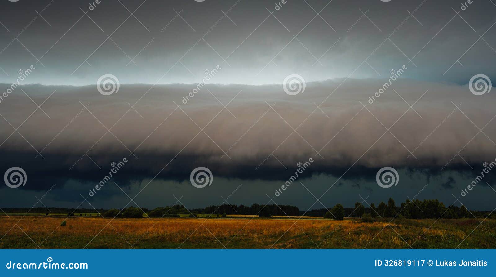 Supercell Cloud Storm Structure. Landscape View of a Storm Stock Image ...