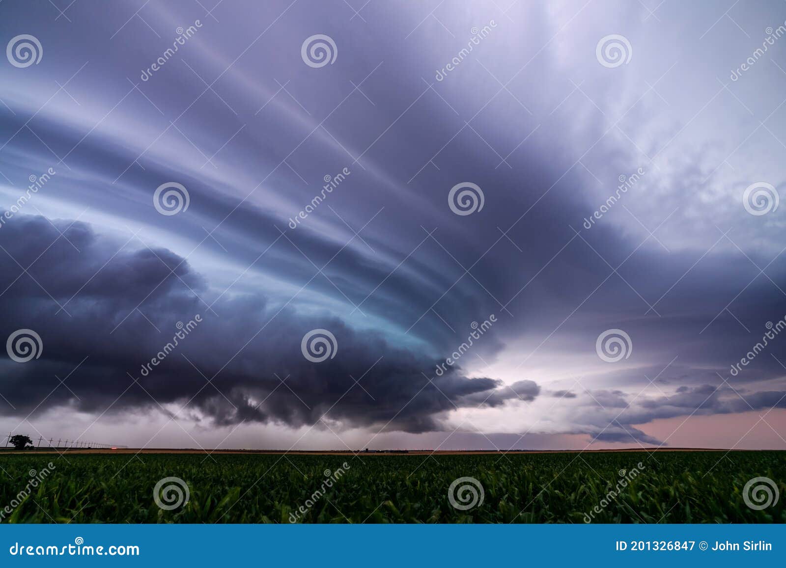 Supercell Thunderstorm and Stormy Sky Stock Image - Image of powerful ...