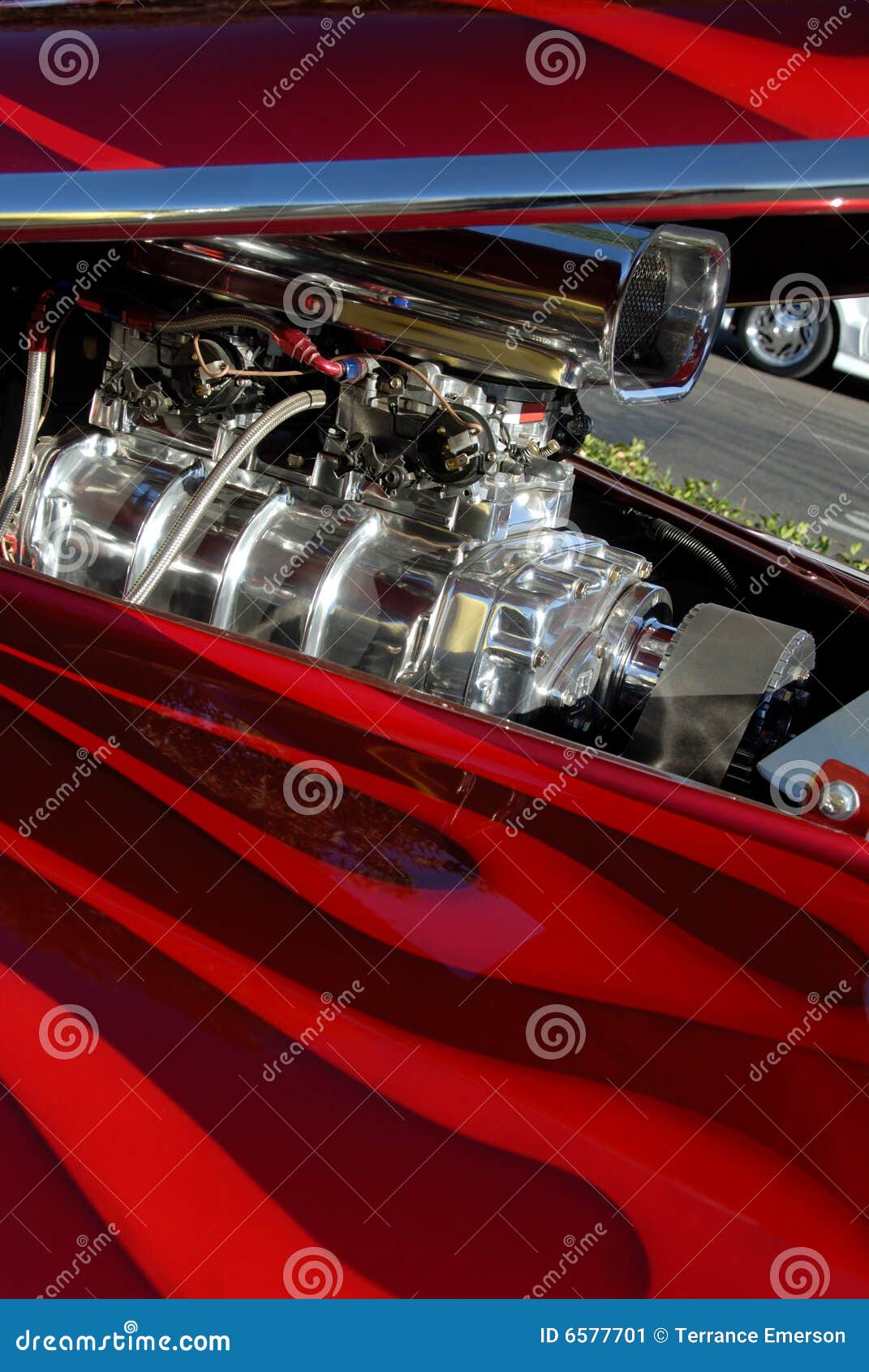 Supercharged Hotrod stock image. Image of motor, motorized - 6577701