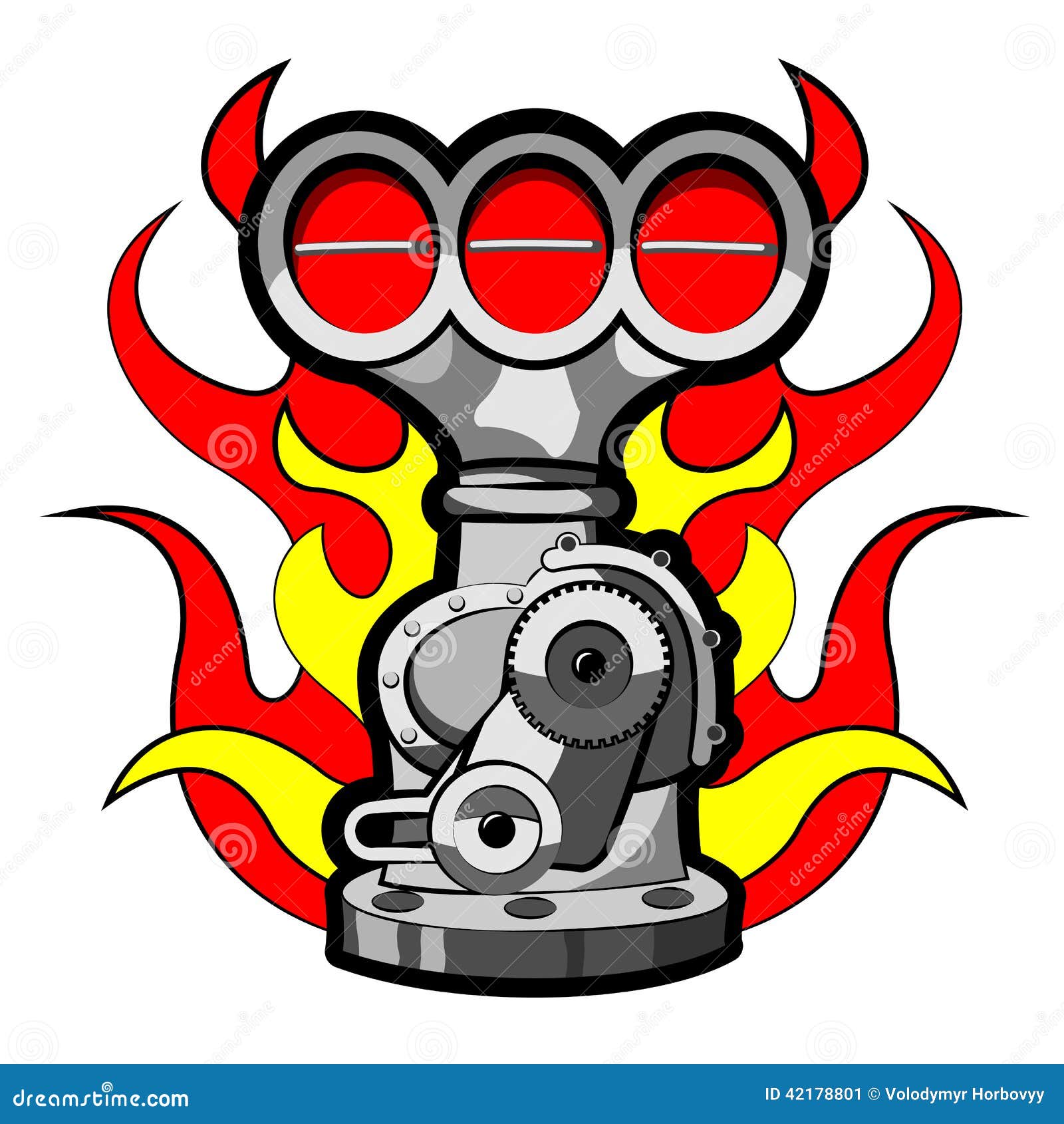 Supercharger ilustração do vetor. Ilustração de emblema - 42178801