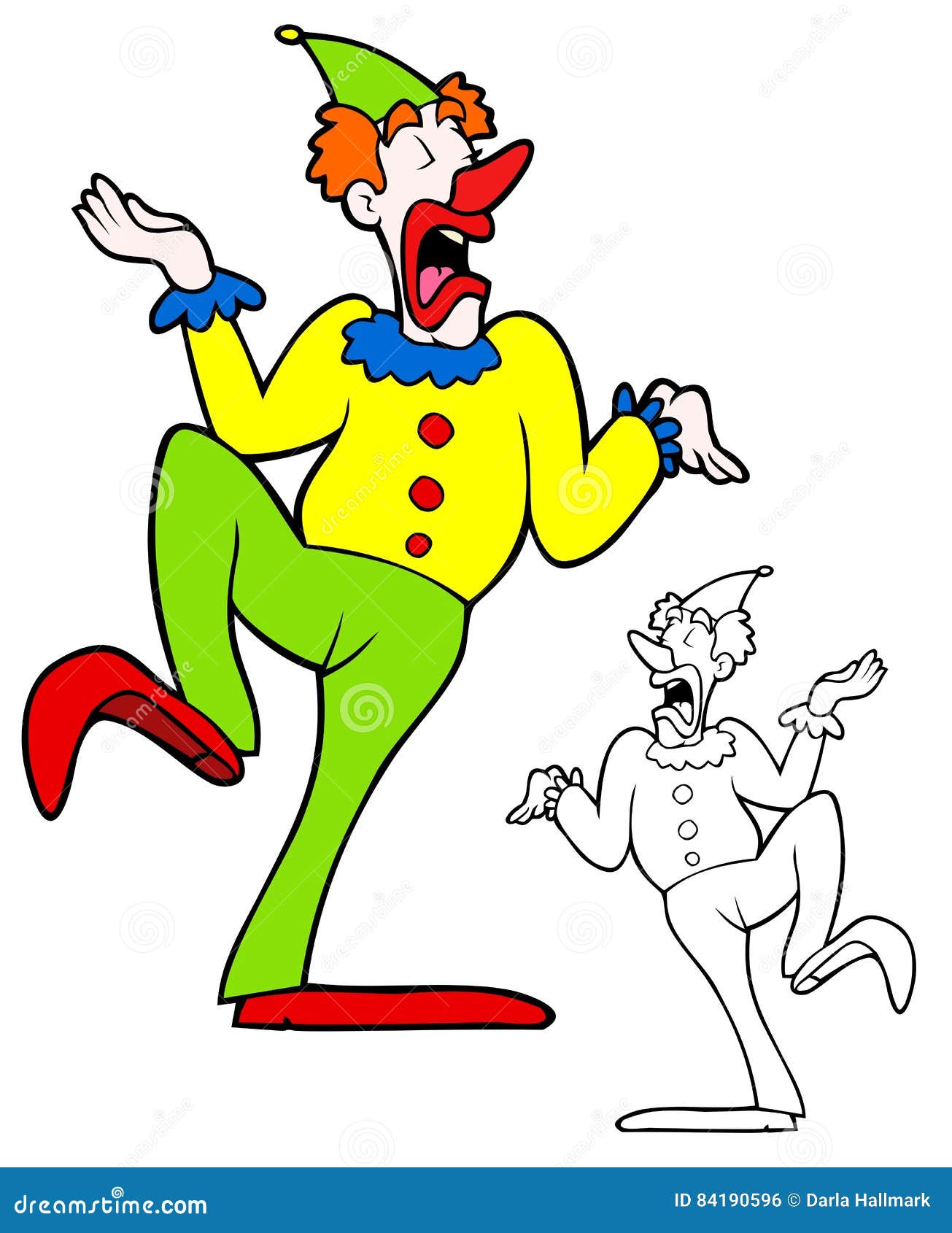 Supercilious Clown stock vector. Illustration of supercilious - 84190596