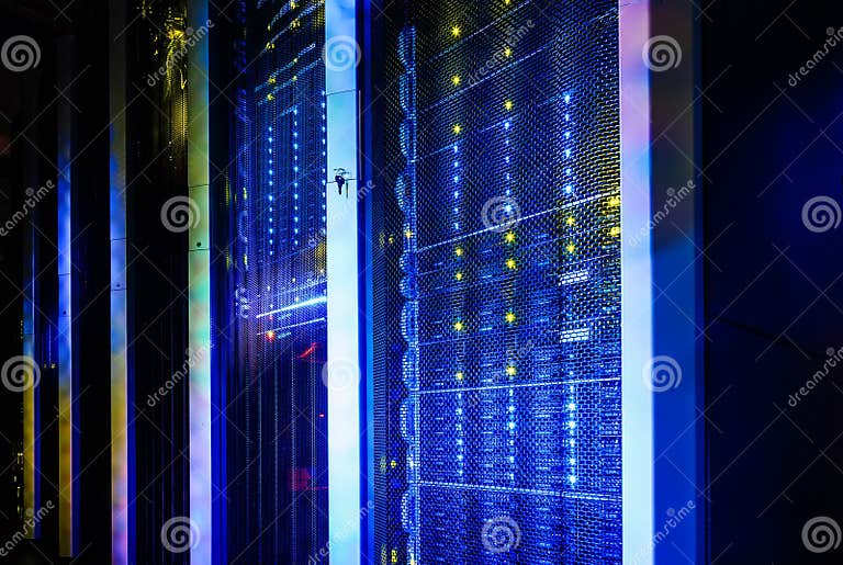 Supercomputer Disk Storage in Series of Data Center Equipment Stock ...