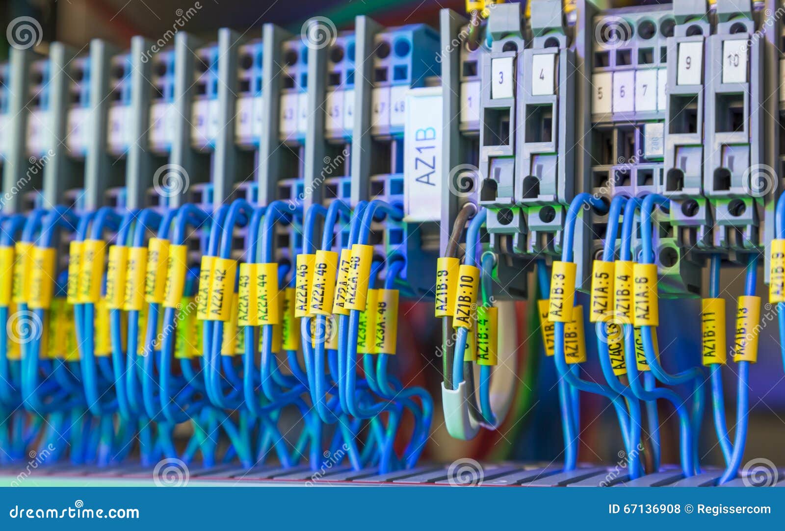 Supercomputer Network Cables. Stock Photo - Image of database ...