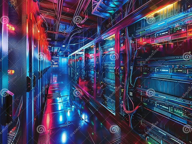 Supercomputer Processor Server Room Advanced Chip Quantum Computing Silicone Computation - Ai ...