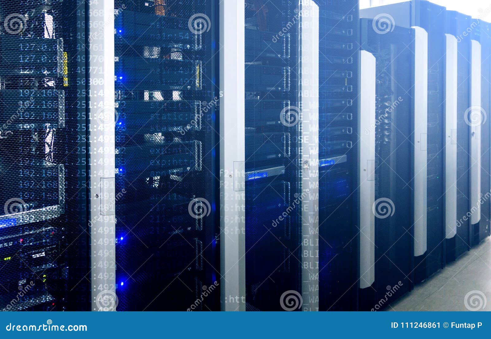 Supercomputers In Computational Data Center Stock Image Image Of Information Futuristic