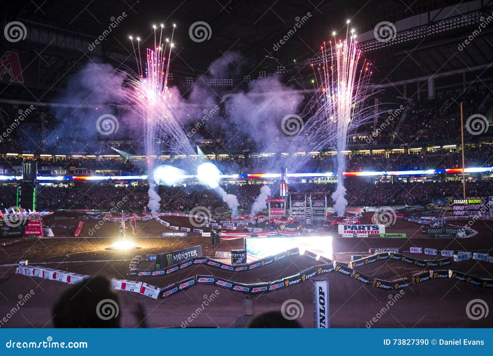 Supercross Opening Ceremonies Editorial Image - Image of faordf, arena ...