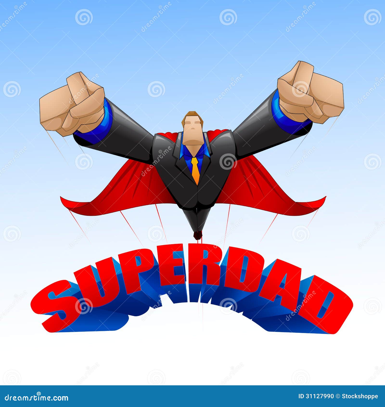 Superdad 向量例证. 插画 包括有 爸爸, 系列, 父亲, 可升级, 关系, 看板卡, 愉快, 英雄 - 31127990