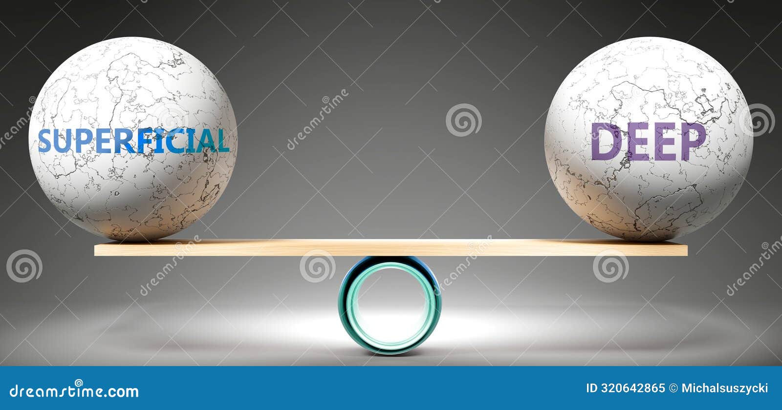 Superficial and Deep in Balance Stock Image - Image of lamina, equal ...