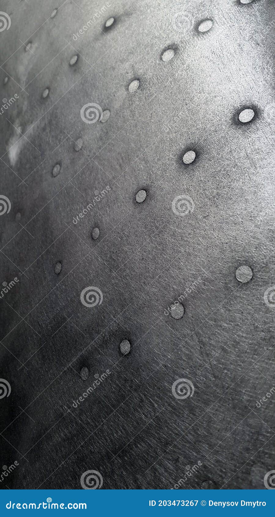 Superficie De Metal Remachado. Metal Antiguo Con Remaches Imagen de ...