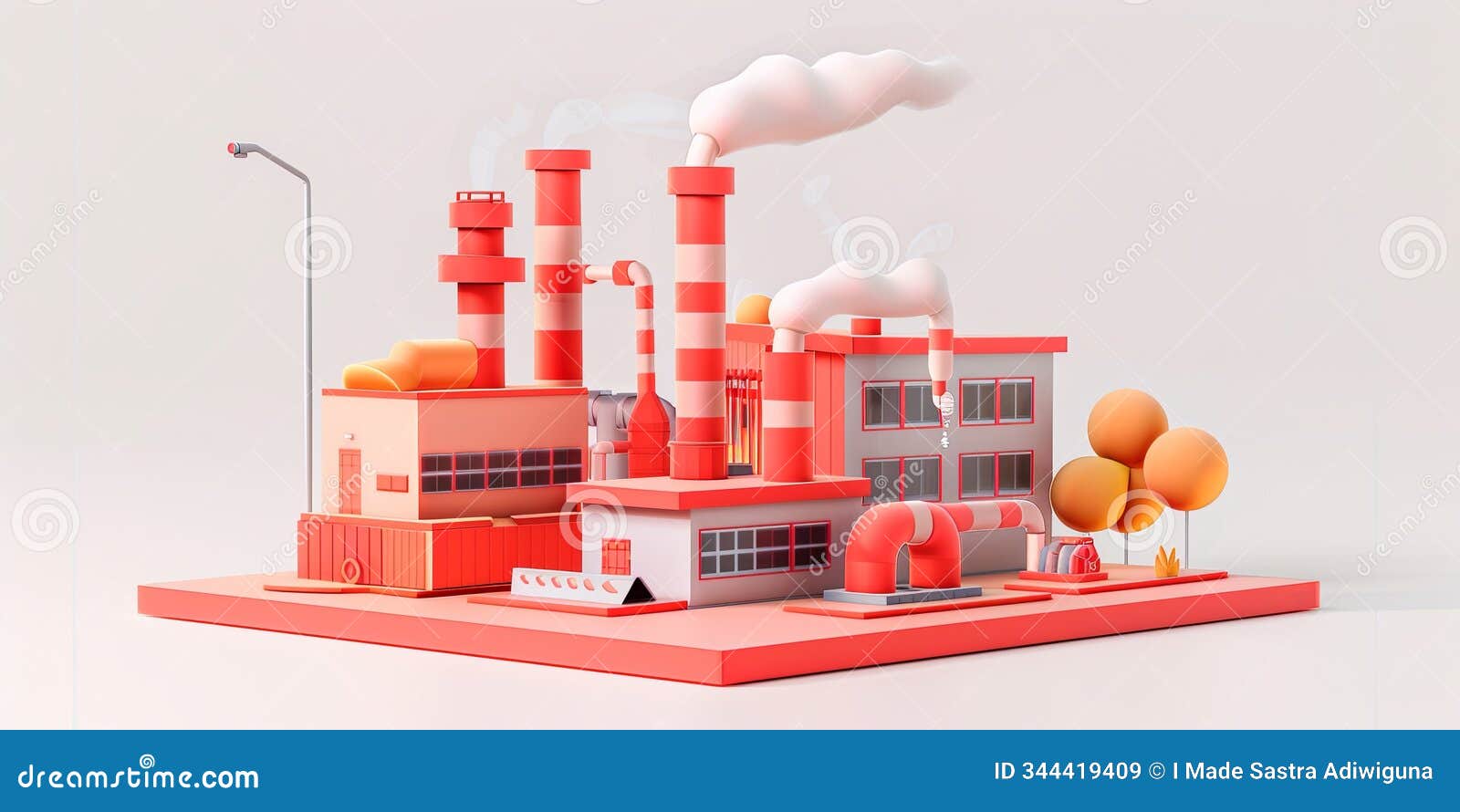 Superflat Anime-style Machinery with Endearing Smoke Stacks Icon AI ...