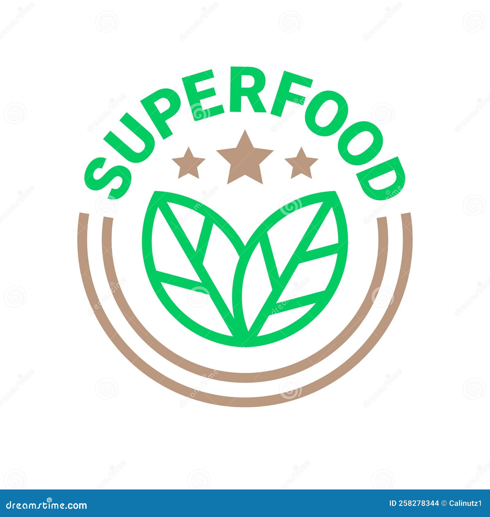 Superfood Vector Icon Stamp Badge Stock Vector - Illustration of ...